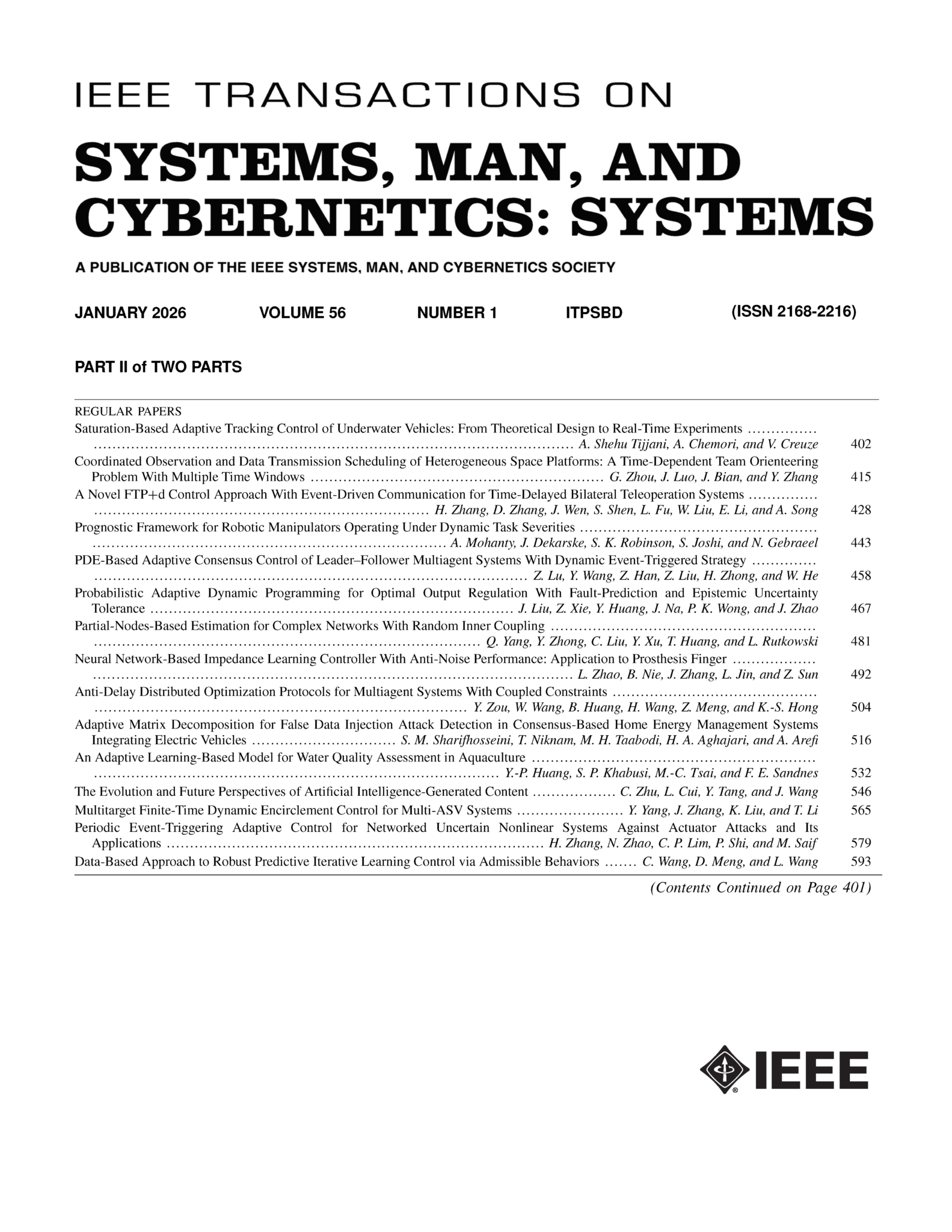 Research paper accepted by IEEE Transactions on Systems, Man and ...